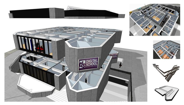3D Conceptual Model of Digital School